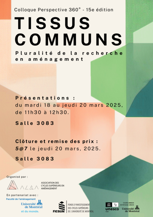 Invitation au Colloque Perspective 360° - Édition 2025 - Architecture ...